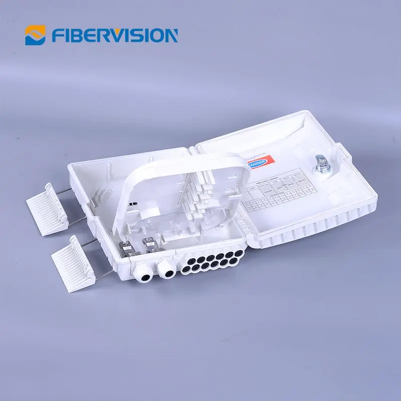 Outdoor Wall Mounted 12 Ports Ftth Fiber Optic Distribution Box Ftth ...
