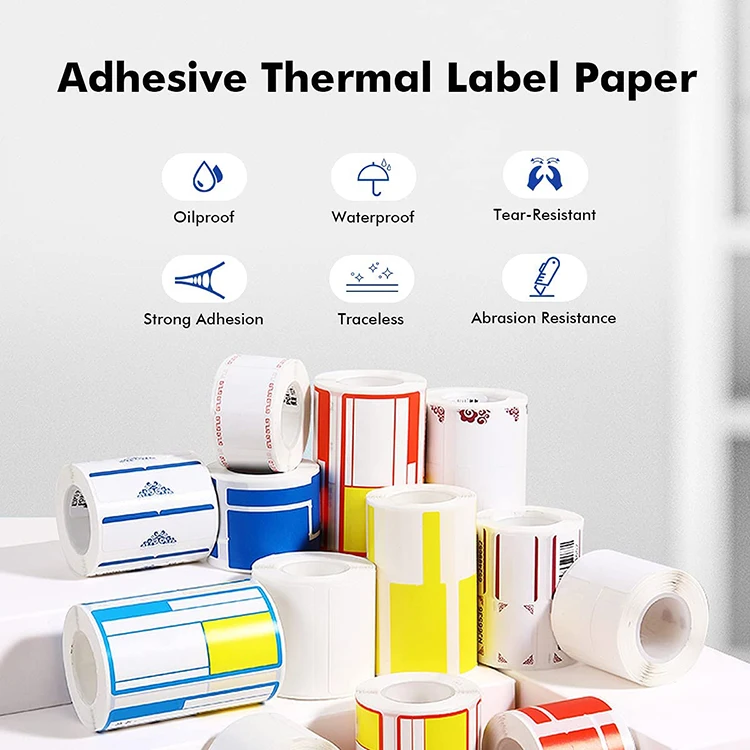 Wholesale High Quality Industrial Transparent Round Thermal Label Roll ...