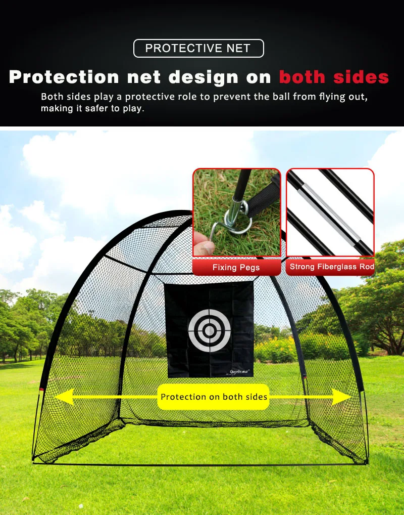 Factory Portable Golf Driving Swing Net Golf Training Net With Hitting ...