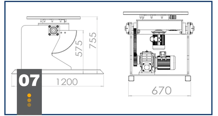 1 Ton Welding Positioner Rotating Welding Table With Chuck - Buy ...