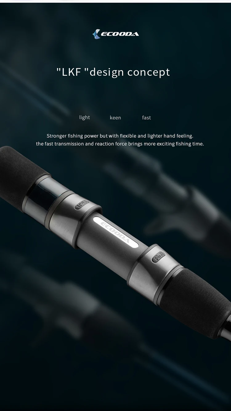 Ecooda E-Series Electric Fishing Rod - 80g-300g Slow Pitch Jigging Rod, OEM