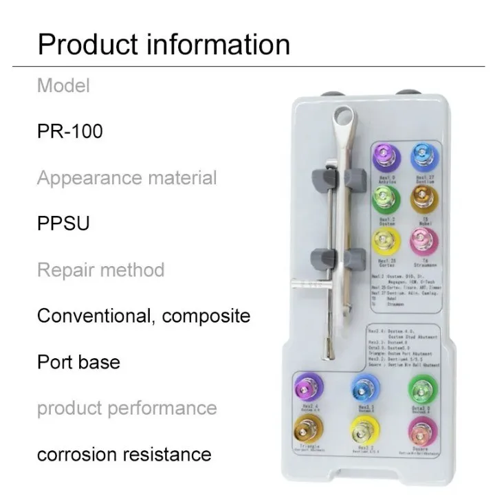 Universal Dental Implant Prosthetic Kit 10-50ncm Abutment Driver Hand ...