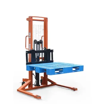 Adjustable Pallet Mini Stacker 2m Liftging Height Reach Fork Manual ...