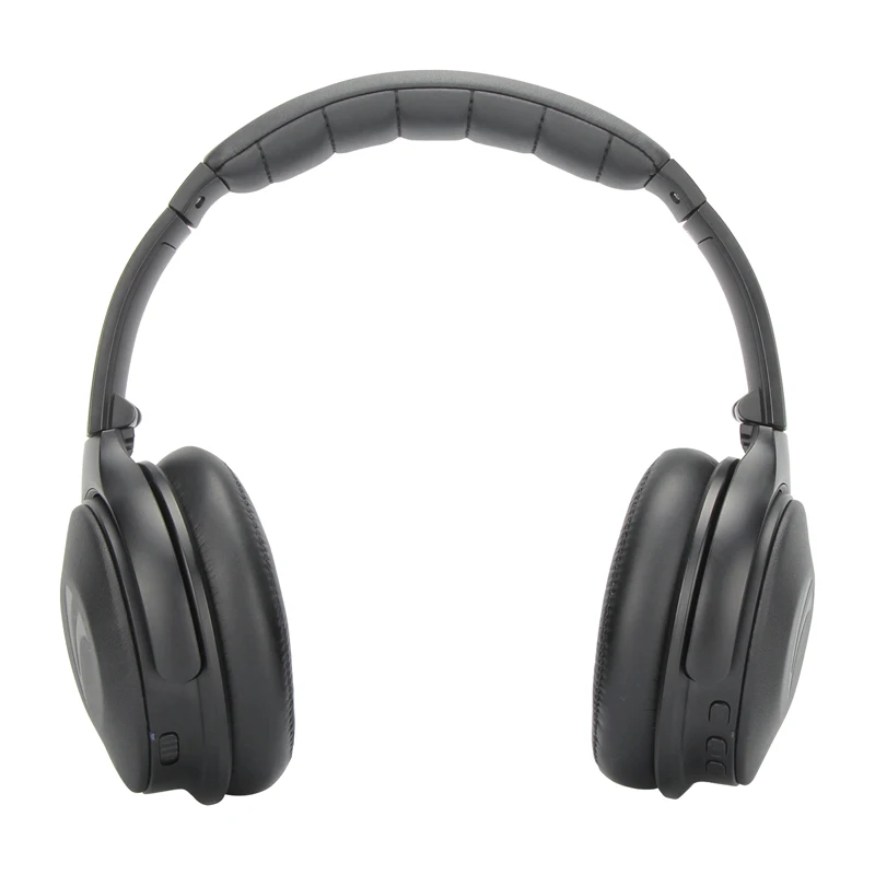 VCOM ANC Headset Active Noise Cancelling Black Wireless Headphone for ...
