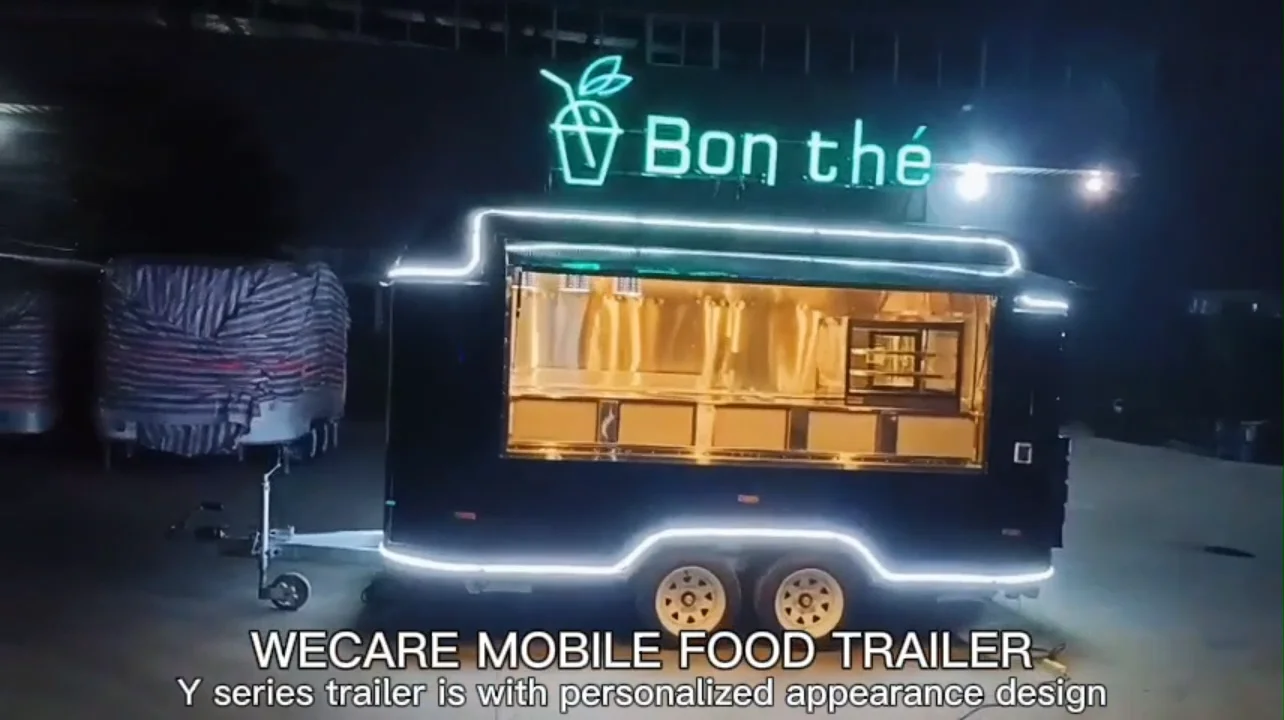Wecare Custom Catering Mobile Bar Juice Bbq Food Trailer Remolque Pizza ...