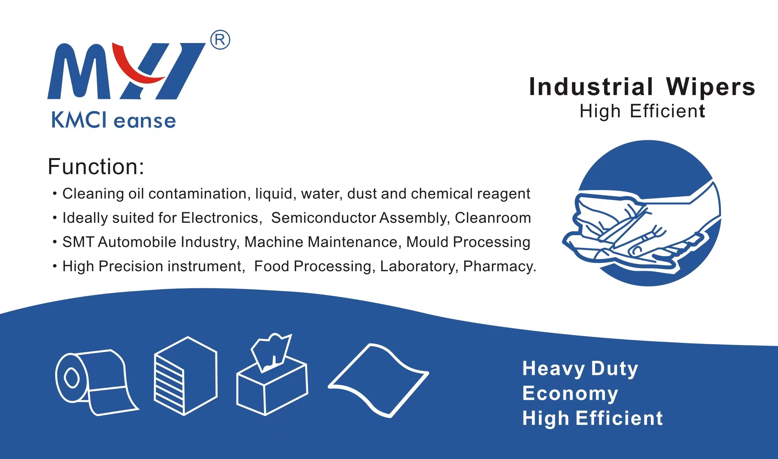 Customized Wiping Paper Roll Dust Free Cleaning Wipers Colorful ...