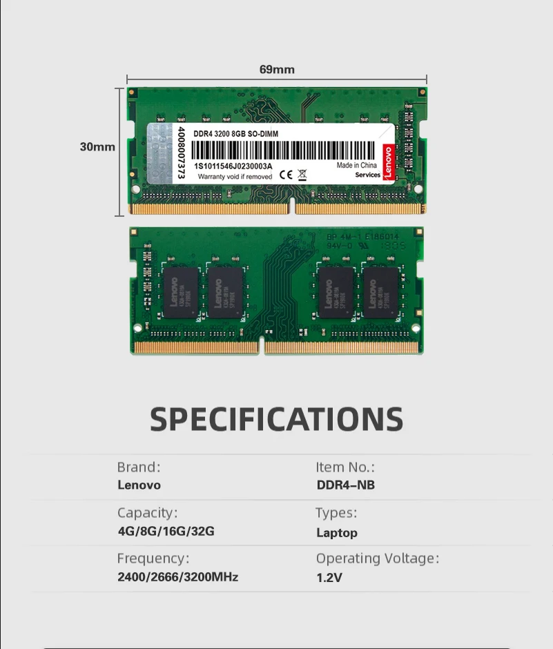 Lenovo Laptop Memory Ram Ddr4 2666mhz 4g 8g 16g 1.2v Memory Ram Computer Upgrade New - Buy ...