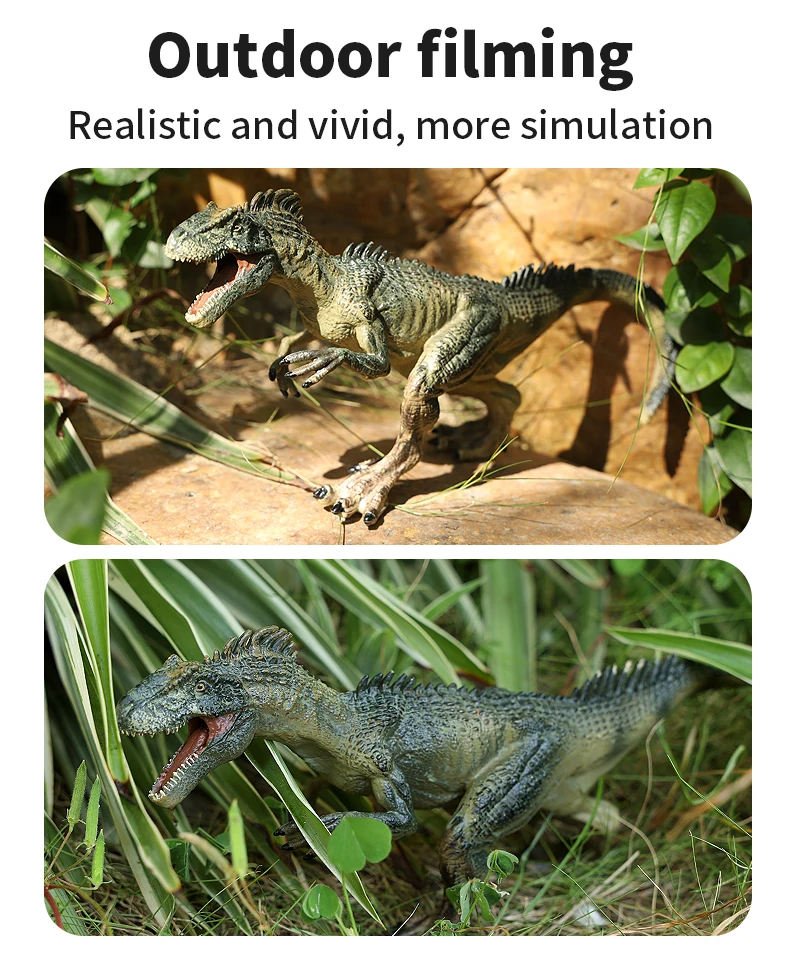 Leemook Kids Model Allosaurus Realistic Rubber Plastic Mini Toy ...