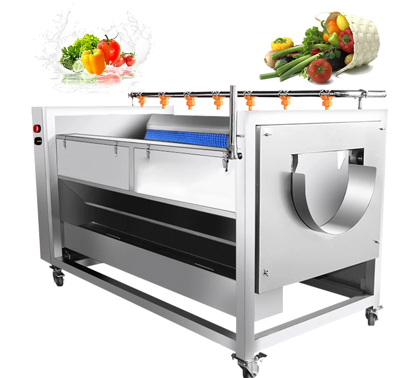 Multifunctional Spray Roller Cleaning Machine Groundnut Potato Peeling ...