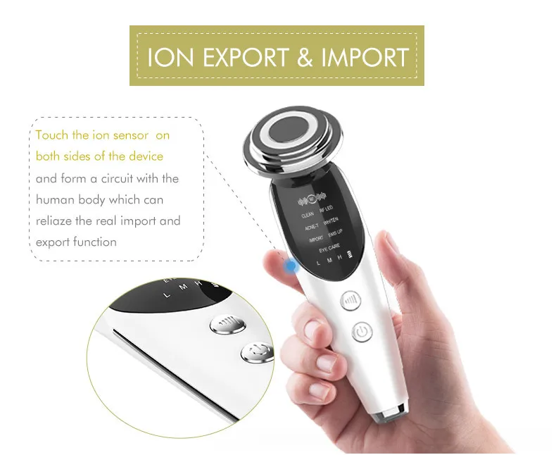 AOSO Facial Massager - Intelligent Metal Guide Head Skin Rejuvenation ...
