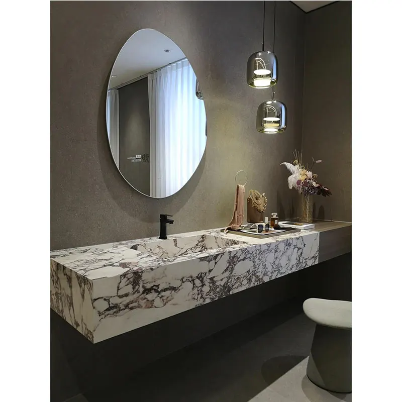 Hzx Customized Natural Countertop Calacatta Viola Stone Kitchen ...