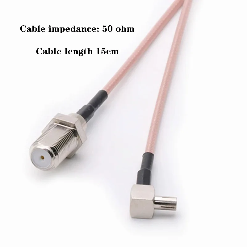 Rf Coax Adapter F Female Ts9 Male Right Angle Connector 50 Ohm Rg316 Coax Pigtail For Cctv ...