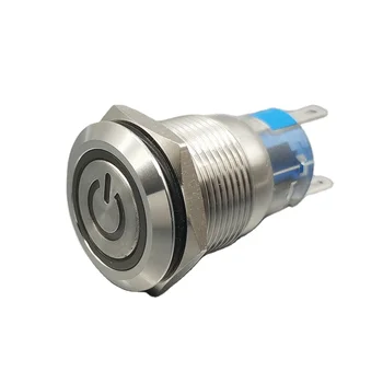 19mm Led Dual Color Illuminated 6 Pin Push Button Switch - Buy 6 Pin ...