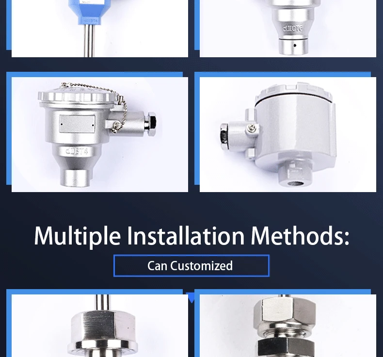 High Quality Temperature Sensor Type K B S T J Industrial With Flange ...