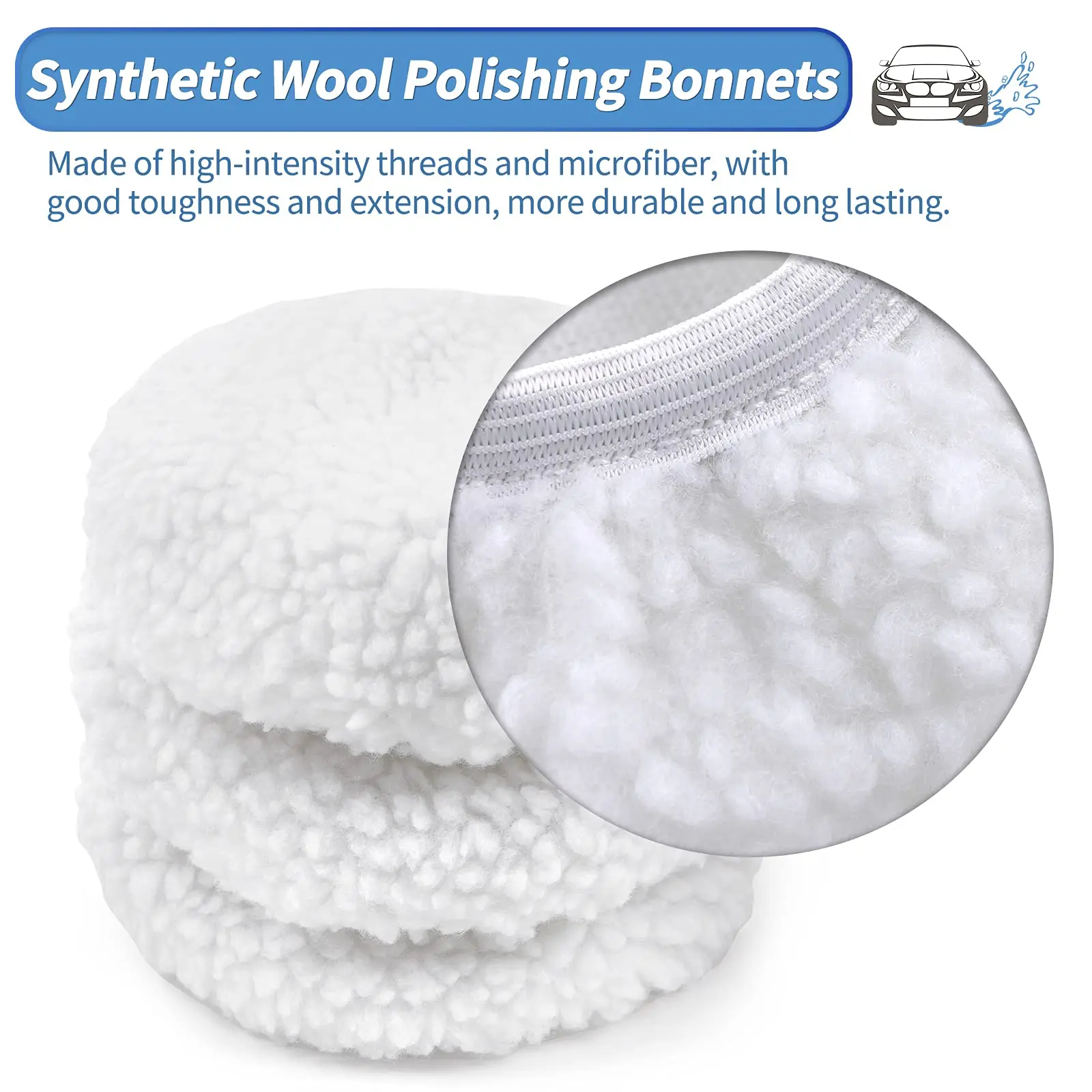 20 Bags One Carton 7 Inch To 8 Inch Polishing Bonnets Woolen Car ...