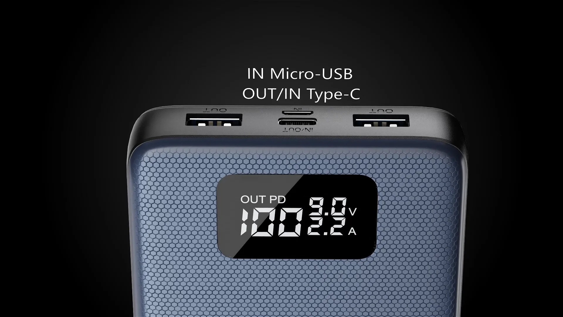 Factory Supply Usb-c 45w Pd Power Bank Lighting Type-c Input Ports ...