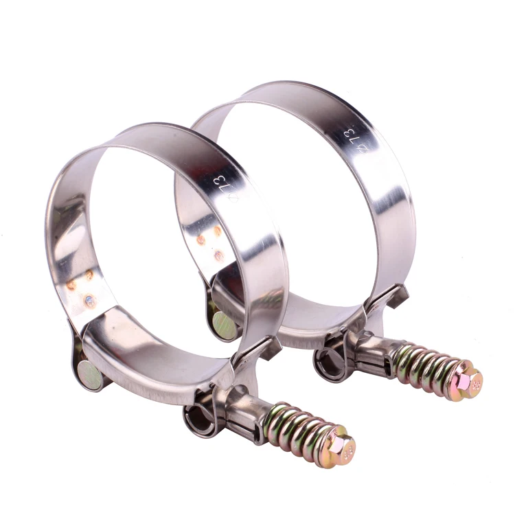 Adjustable High Quality Stainless Steel T Bolt Spring Pipe Clamp - Buy ...