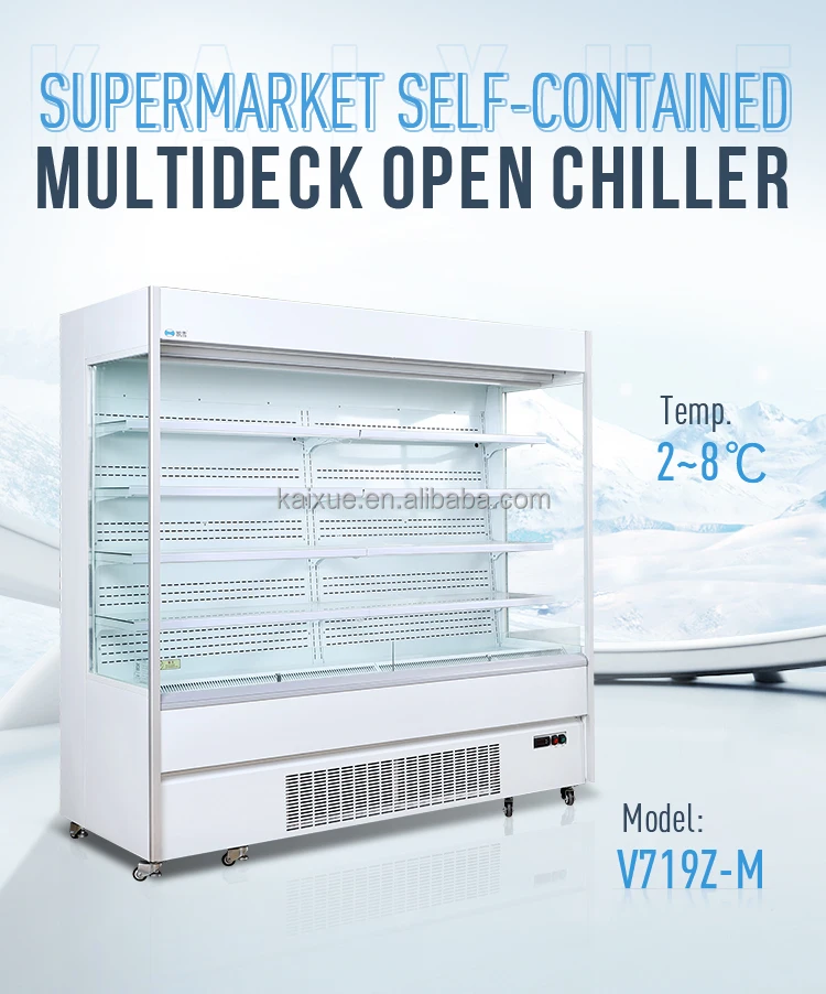 Supersnow Commercial Open Fruit and Vegetable Display Refrigerator