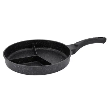 3 In 1 Fry Pan Grill Divided 3 Section Multi Fry Pan,Tri-ply Copper ...