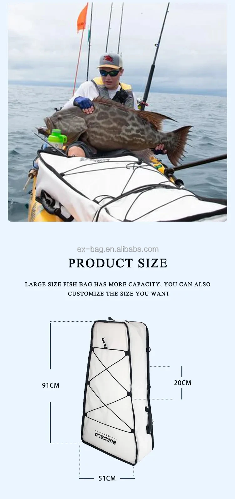 35l Insulated Fish Cooler Bag Large Insulated Kill Packaging Bag With ...
