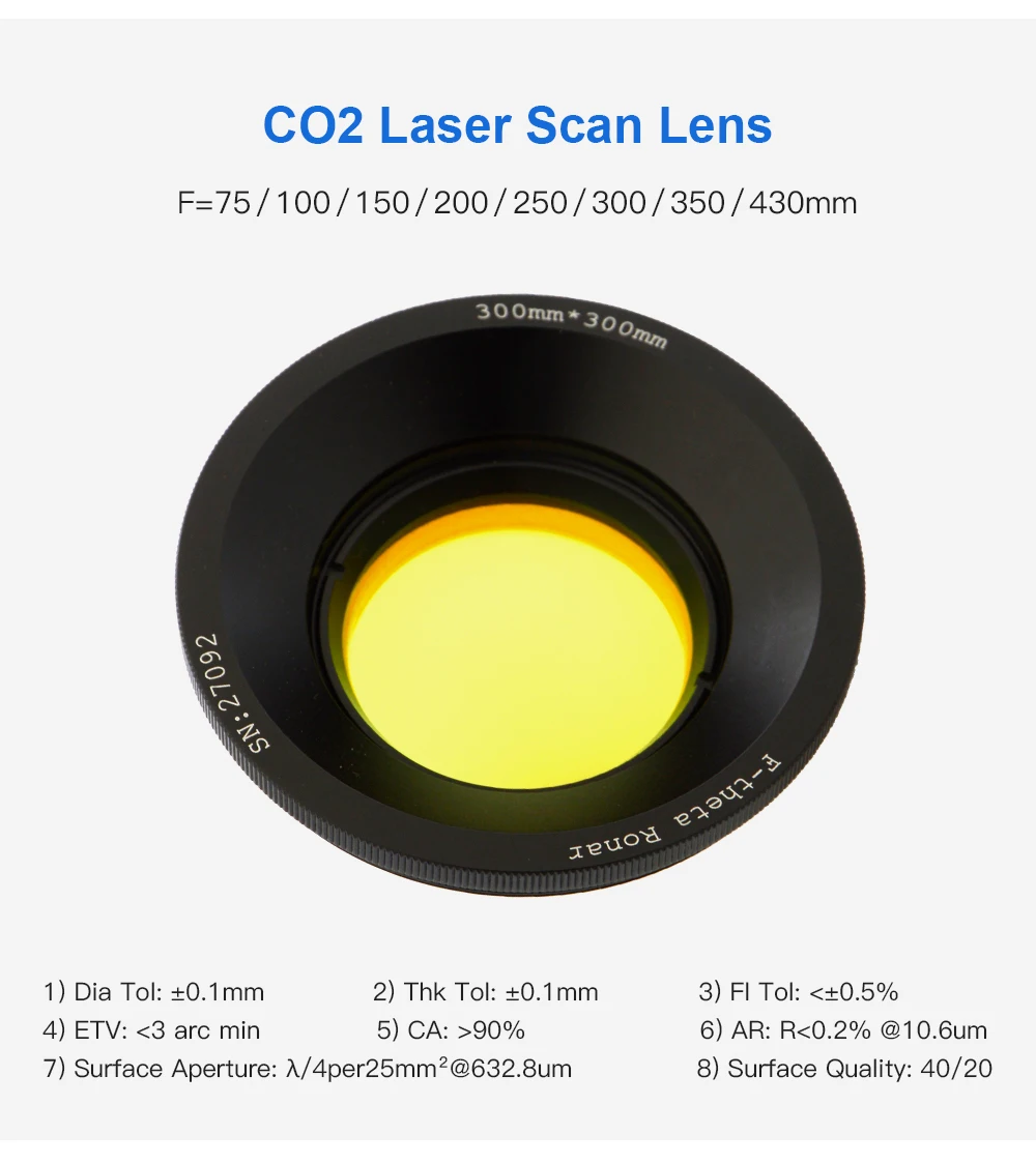 Wavetopsign CO2 F-Theta Scan Lens - Durable & Versatile