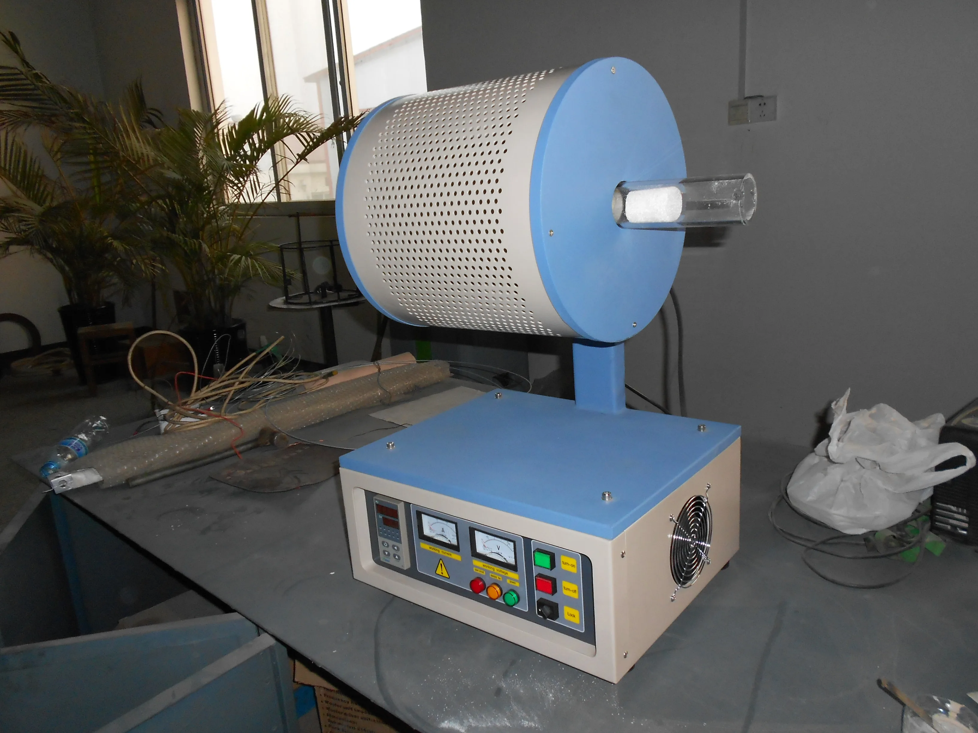 Lab Portable Tube Heating Furnace 1200rg Rotary Sample Testing Furnace ...