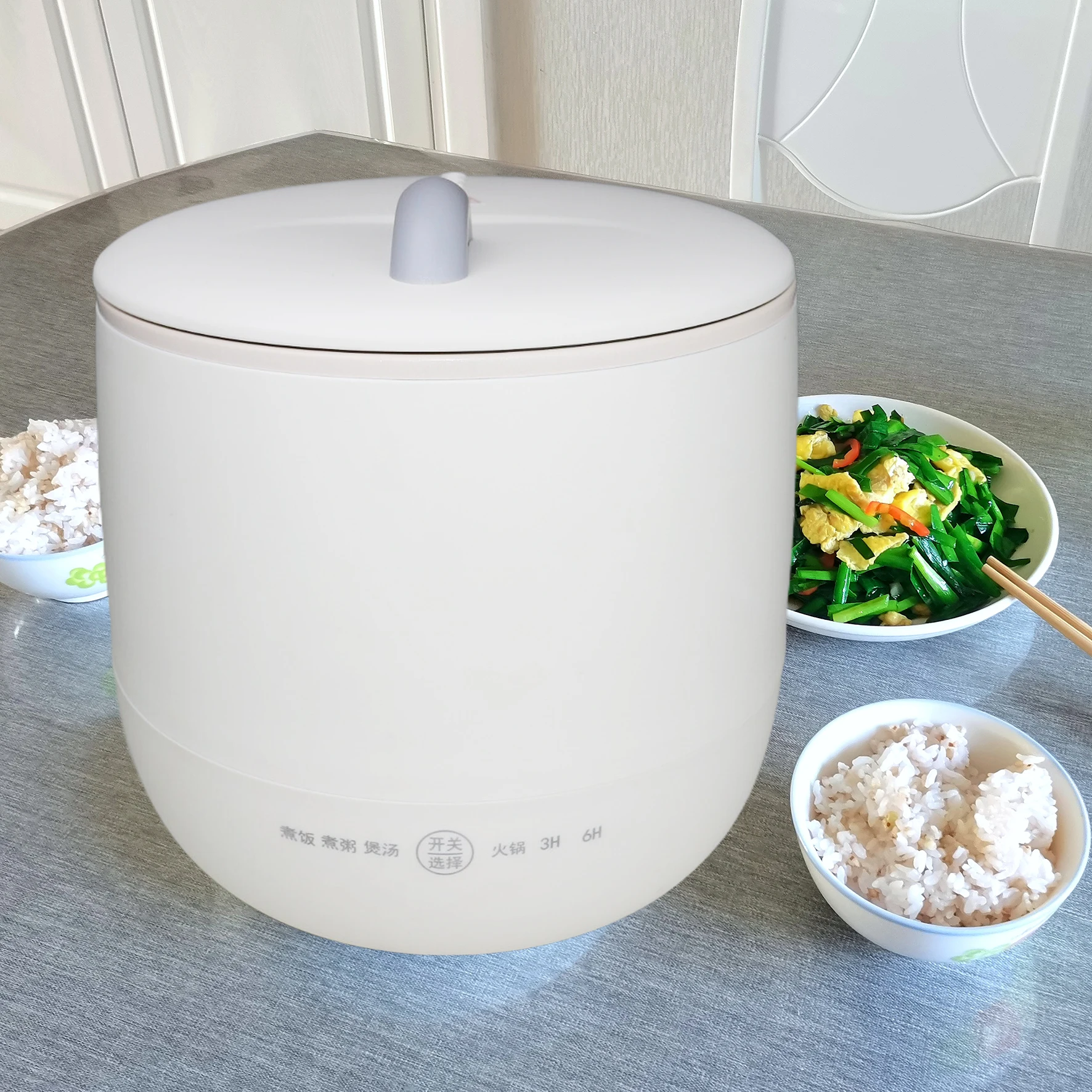 Multi Function Cooking Pot Mini Rice Cooker 300W 1.6L Capacity 1-3 ...