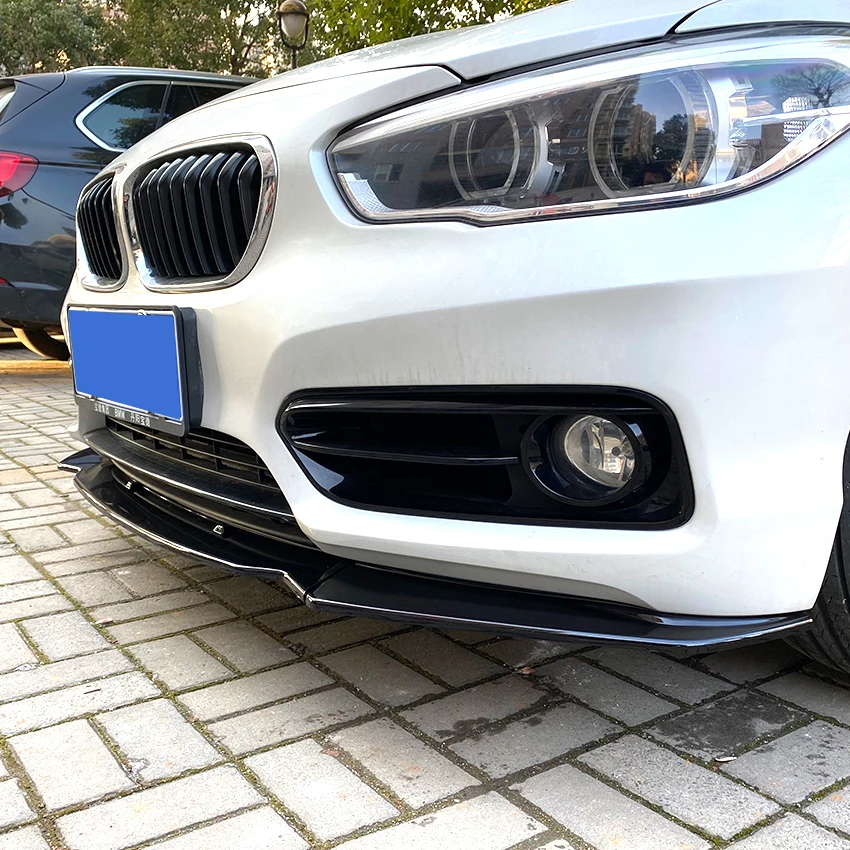 Car Accessories ABS Body Kit Glossy Black Front Bumper Spoiler Lip for ...