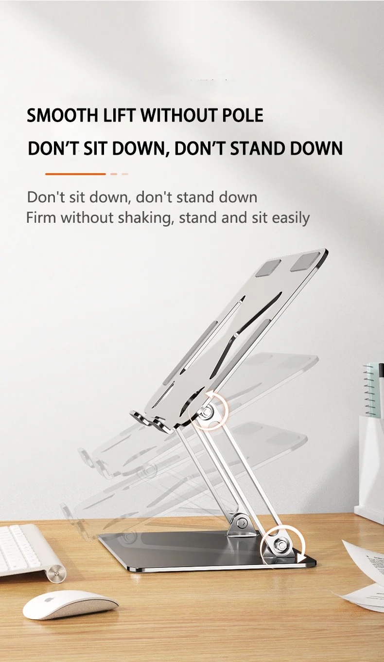 Recommend Height Adjustable Metal Laptop Elevating Stand Carbon Steel ...