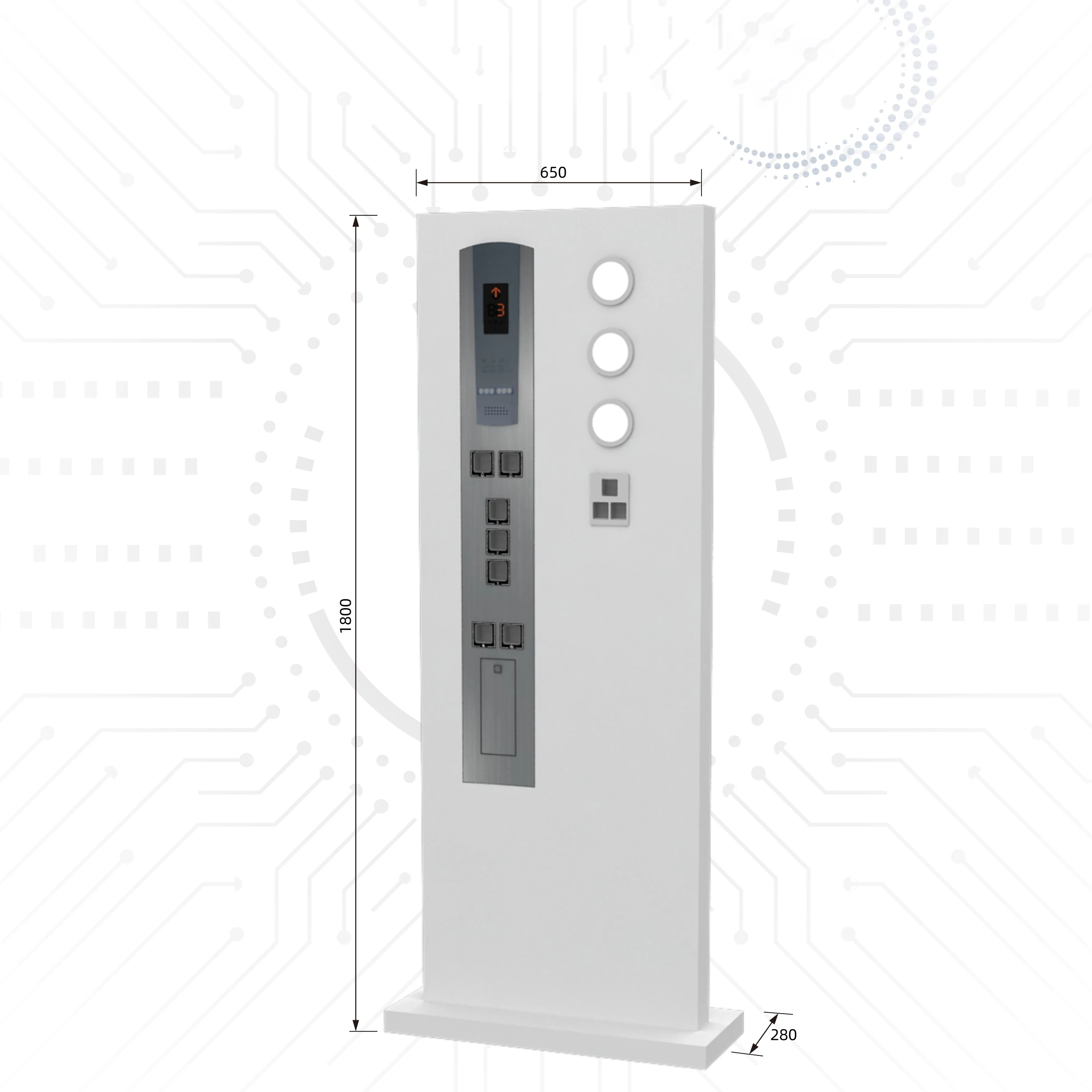 Smart Sensor Touchless Elevators Elevator Square Call Push Button Ss ...