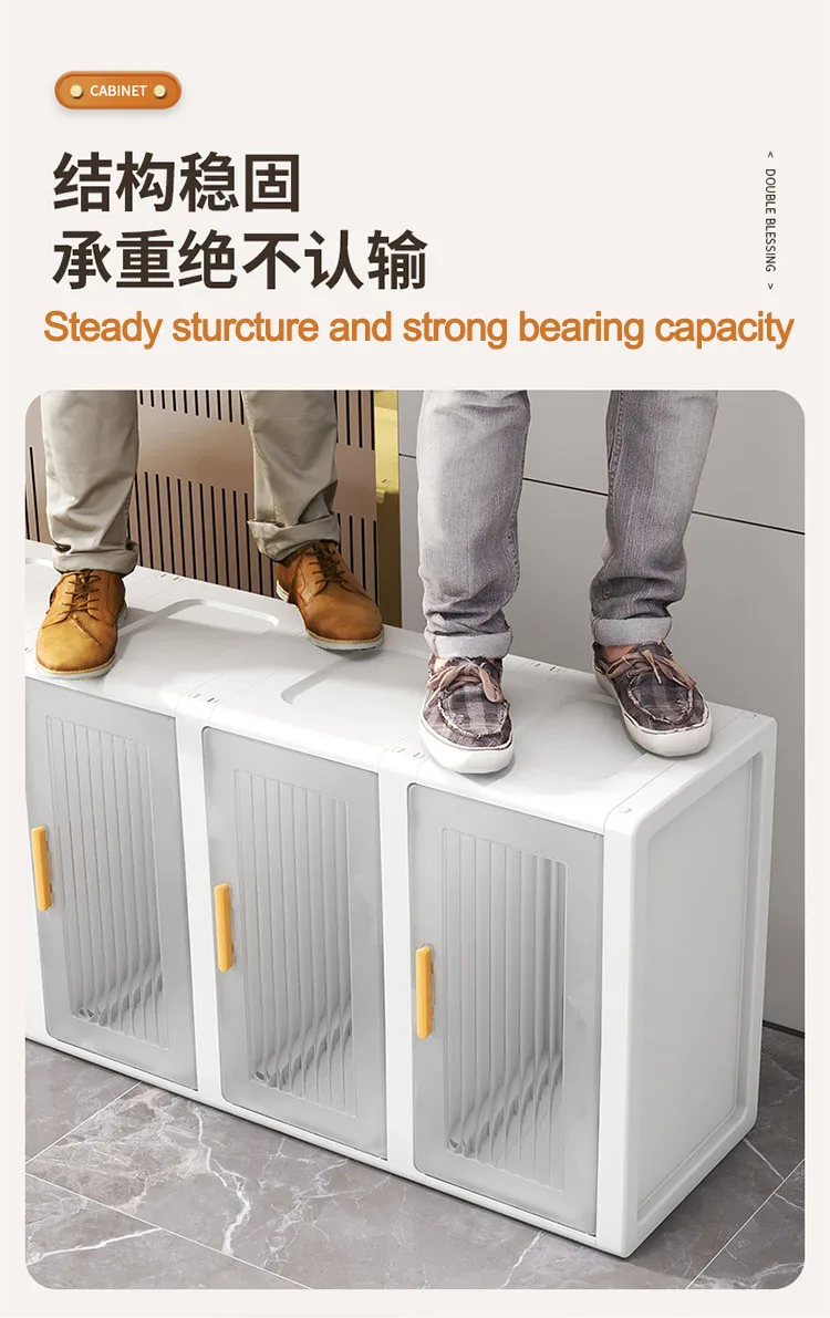 Plastic Transparent Flip-top Storage Cabinet Multi-layer Storage Drawer ...