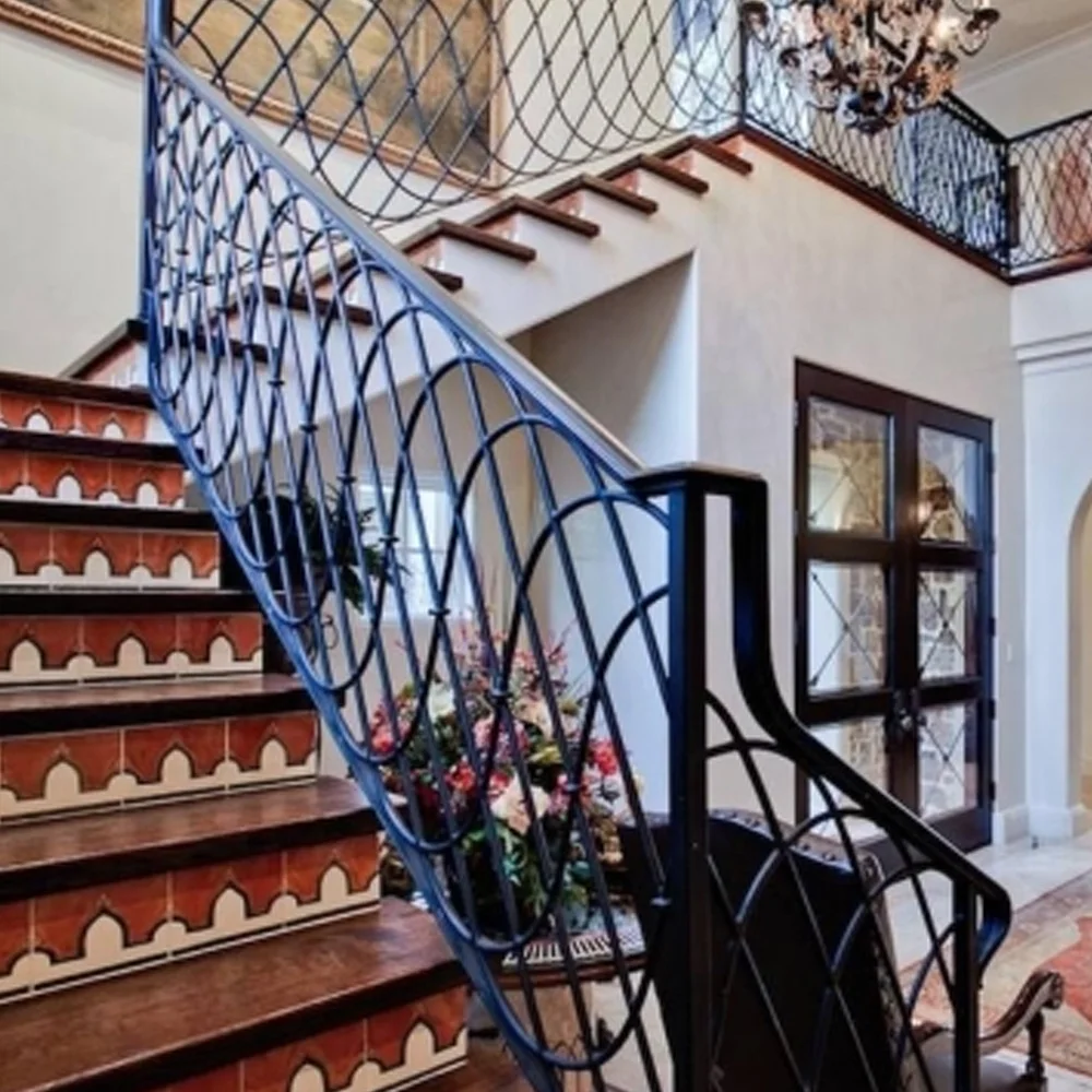 Custom Wrought Iron Stair Railings Fencing Trellis Gates Fencing ...