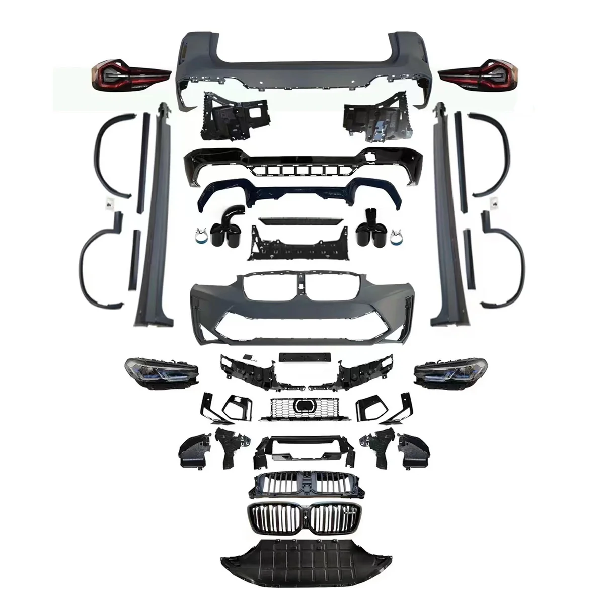 New Body Kit For Bmw G01 X3 2018-2021 Upgraded F97 Lci X3m Bodykit ...