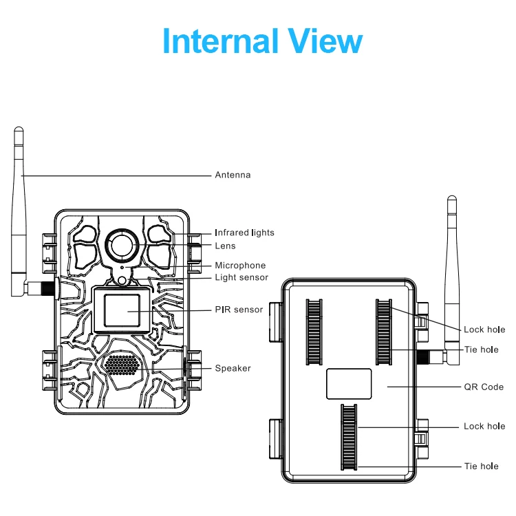 Cellular 4G LTE Deer Live Stream Trail Camera Hunting Camera 4G Camera ...
