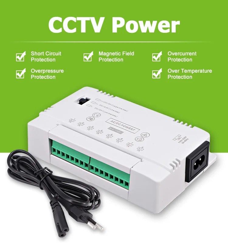 SOMPOM 110V/220V AC to DC 12V 2A 4A 8A 1CH 4CH 8CH Plastic Switching ...