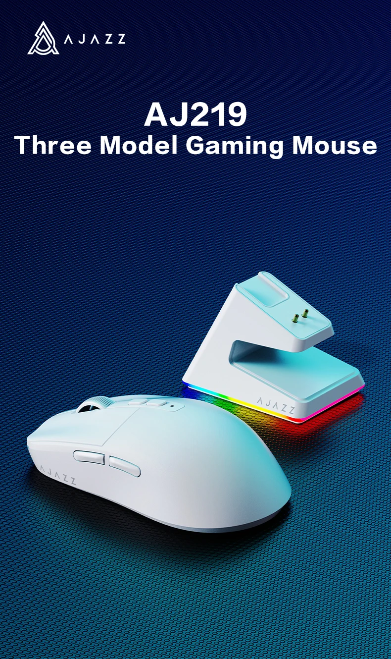Ajazz Aj219 Mouse With Charging Stand Oem Logo Custom Mouse Wireless 2 ...