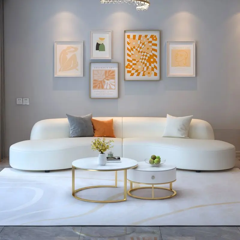 Contemporary C Shaped Curved Sofa Modular Sectional Sofa Customized 1 2 ...