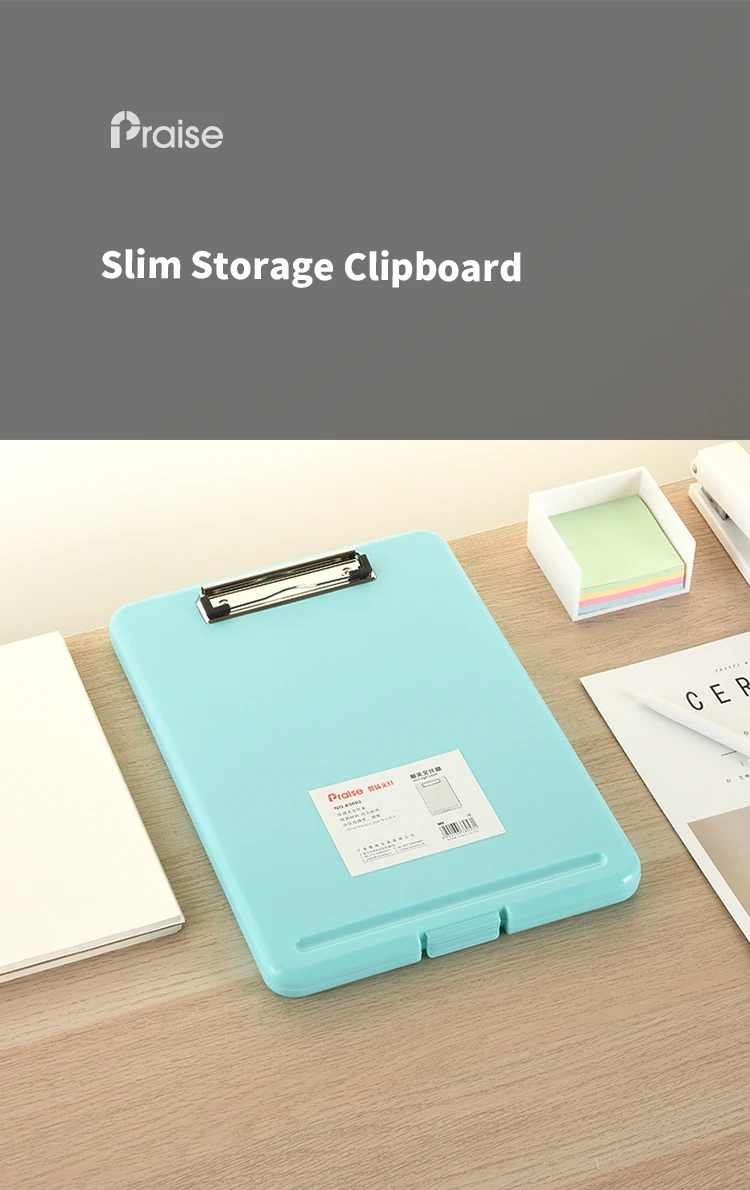 Customized Plastic Storage Clipboard - A4 Color File Folder