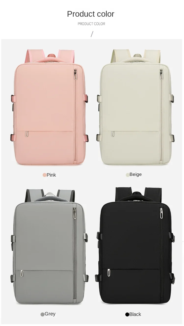 Unisex New Backpack Laptop Bag Oxford Fabric Waterproof Zipper ...