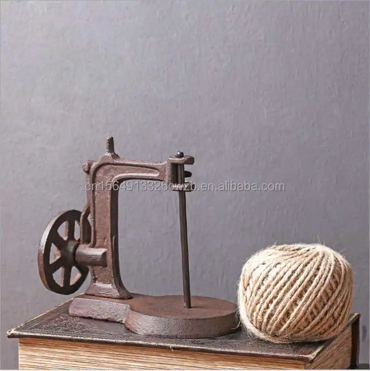 European Retro Nostalgia Sewing Machine Cast Iron Rope Winding Machine ...