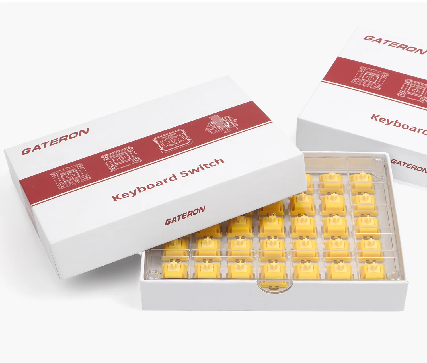 Gateron Cap Gold V2 Switch Extras 5pin Rgb Linear 63g Mx Stem Switch ...