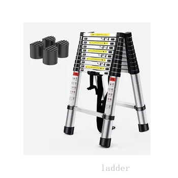 Double Telescopic Aluminum Monkey Ladder Work Step Mobile Ladder ...