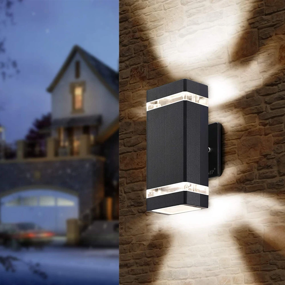 Hofoled Outside Square Up And Down Lights Outdoor Wall Light Sconce ...
