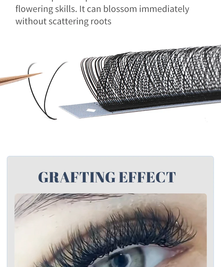 Yy Shape Eyelashes Extension Natural Soft Individual Eyelash C/d 0.07mm ...