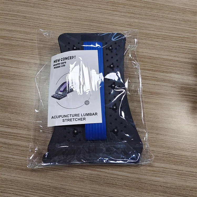 4 Adjustable Settings Back Stretcher Massager Spine Deck Lumbar Back ...