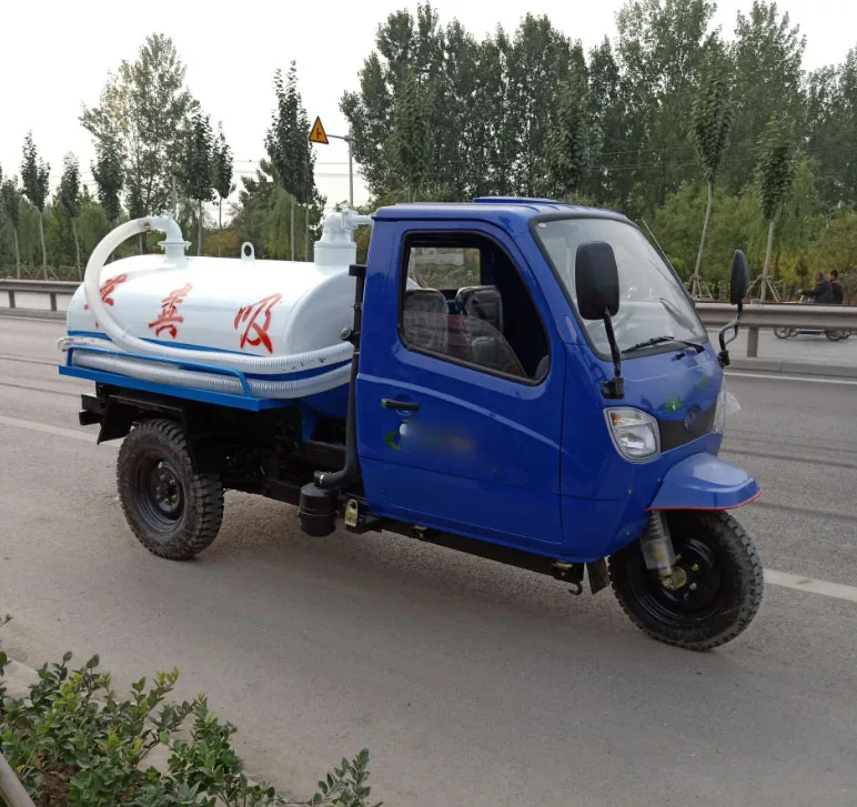 Diesel Three-wheeled Turd-sucking Vehicle Multi-functional Self-priming ...