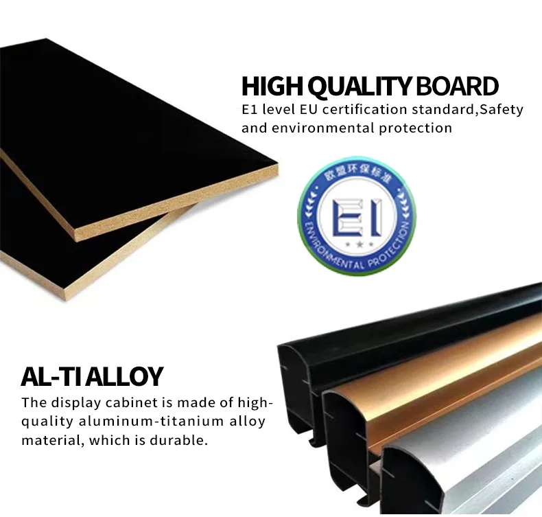 Glass Showcase Cabinet With Led Lighting And High Transparent Glass ...