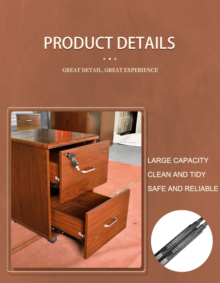 Executive Desk - Veneer Table Finish for Office Furniture
