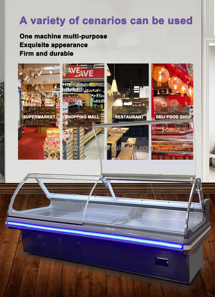 White Square Deli Display Fridge - Efficient & Versatile