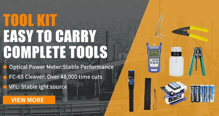 Ftth Fiber Optic Tool Kit For Installing Fast Connector And Fiber Optic ...